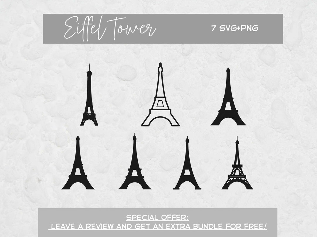 Eiffel Tower Svg Svg Files For Cricut Paris Svg Landmark Svg Eiffel