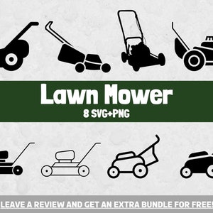 Lawn Mower SVG Bundle, Svg Files for Cricut, Gardener Svg, Garden SVG ...