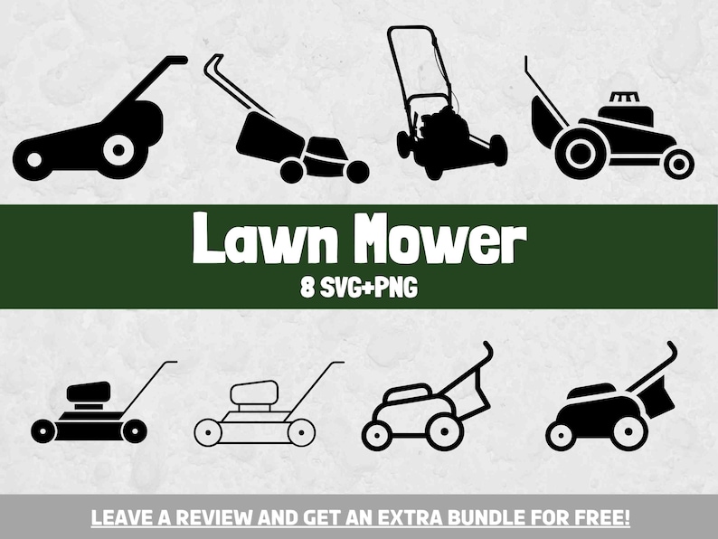 Lawn Mower SVG Bundle Svg Files for Cricut Gardener Svg - Etsy