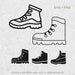 Hiking Shoe Svg Bundle, SVG Files for Cricut, Shoes SVG, Hiking Cut ...