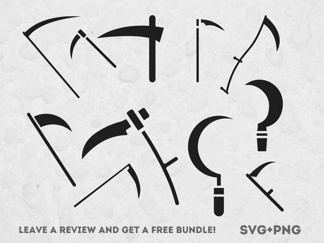 Scythe Svg, SVG Files for Cricut, Scythe Png, Farm Tool SVG, Halloween ...