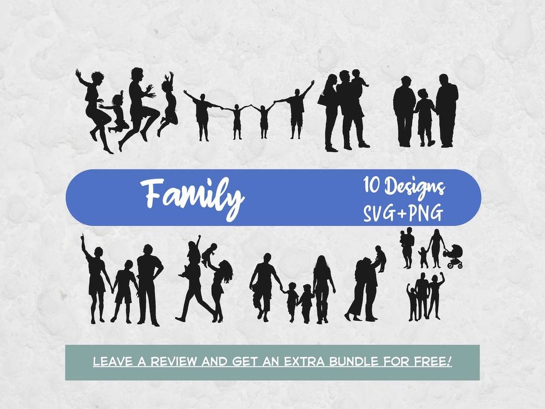 Family Svg, Svg Files for Cricut, Family Silhouette, Family Cut File ...