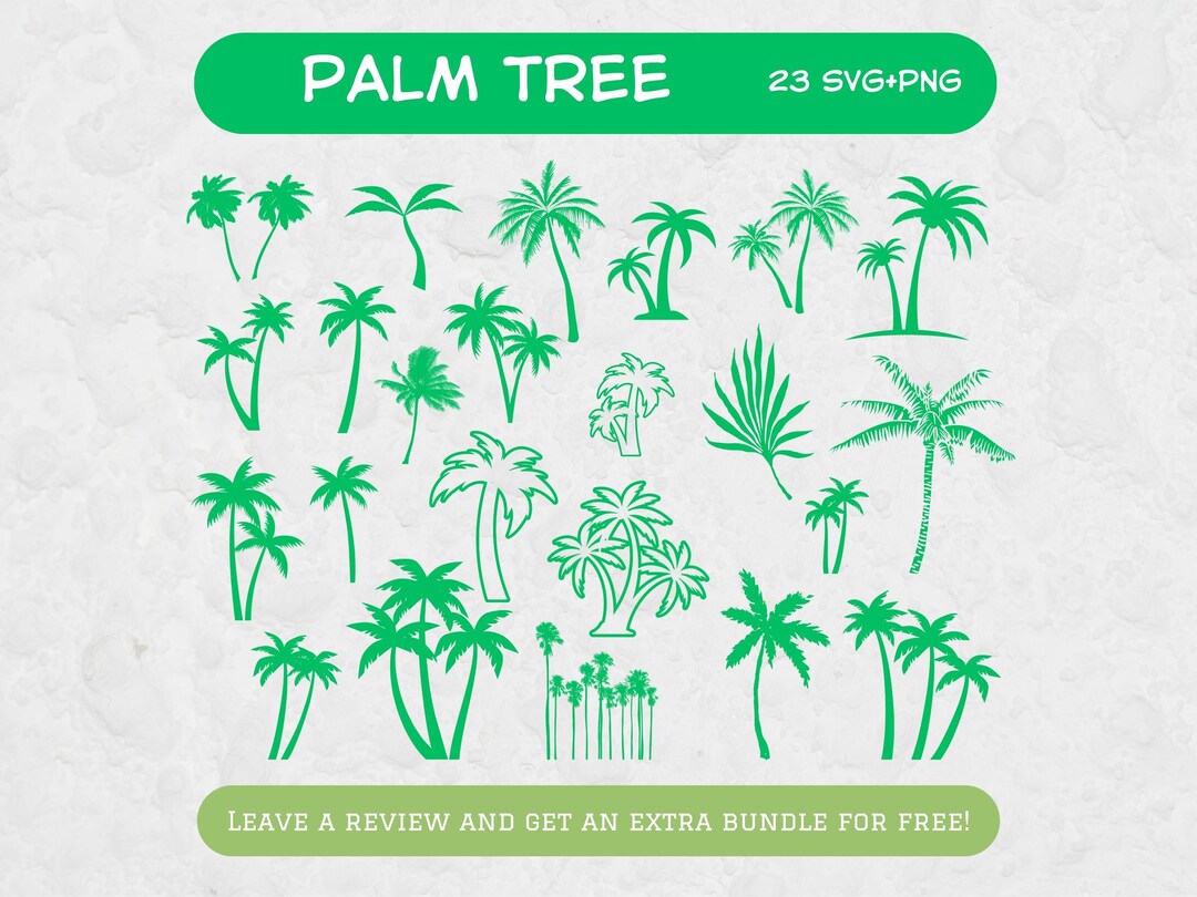Palm Tree Svg, SVG Files for Cricut, Tree Clipart Image, Palm Tree PNG ...
