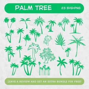 Palm Tree Svg, SVG Files for Cricut, Tree Clipart Image, Palm Tree PNG ...