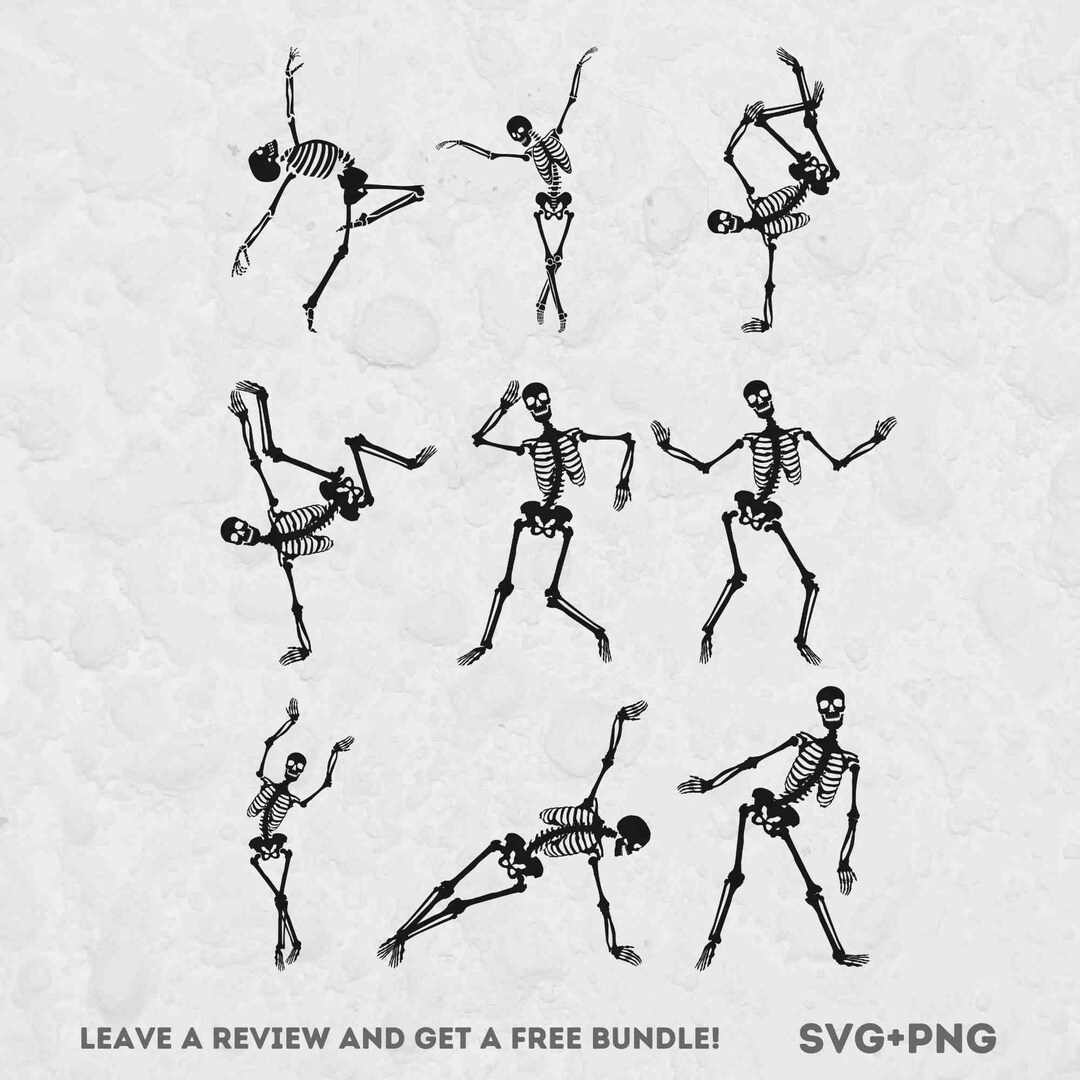 Dancing Skeleton SVG, Svg Files for Cricut, Skeleton Cut Files ...