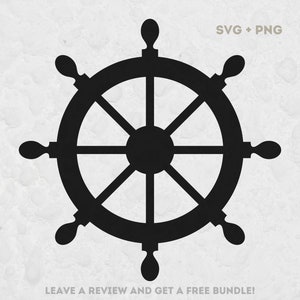 Cruise Ship's Wheel Svg, SVG Files for Cricut, Nautical Silhouette ...