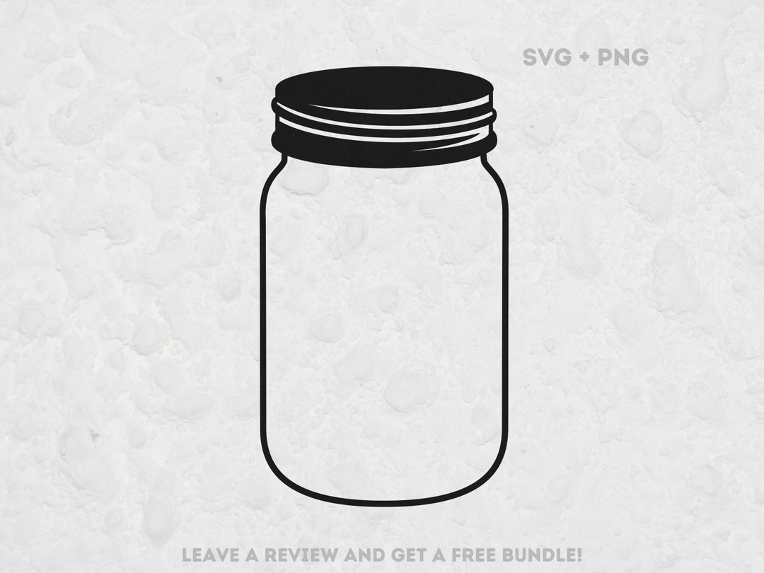 Mason Jar Svg, SVG Files for Cricut, Jar Cut File, Mason Jar Clipart ...