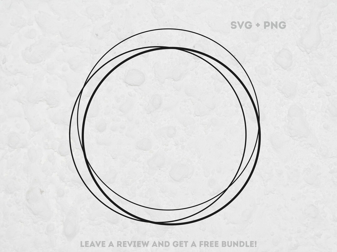 Circle Frame SVG, Svg Files for Cricut, Circles Svg, Frame Clipart ...