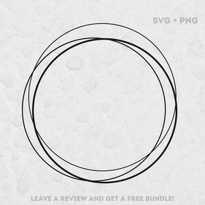 Circle Frame SVG, Svg Files for Cricut, Circles Svg, Frame Clipart ...