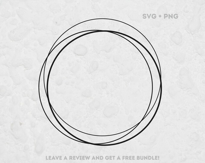 Circle Frame SVG, Svg Files for Cricut, Circles Svg, Frame Clipart ...