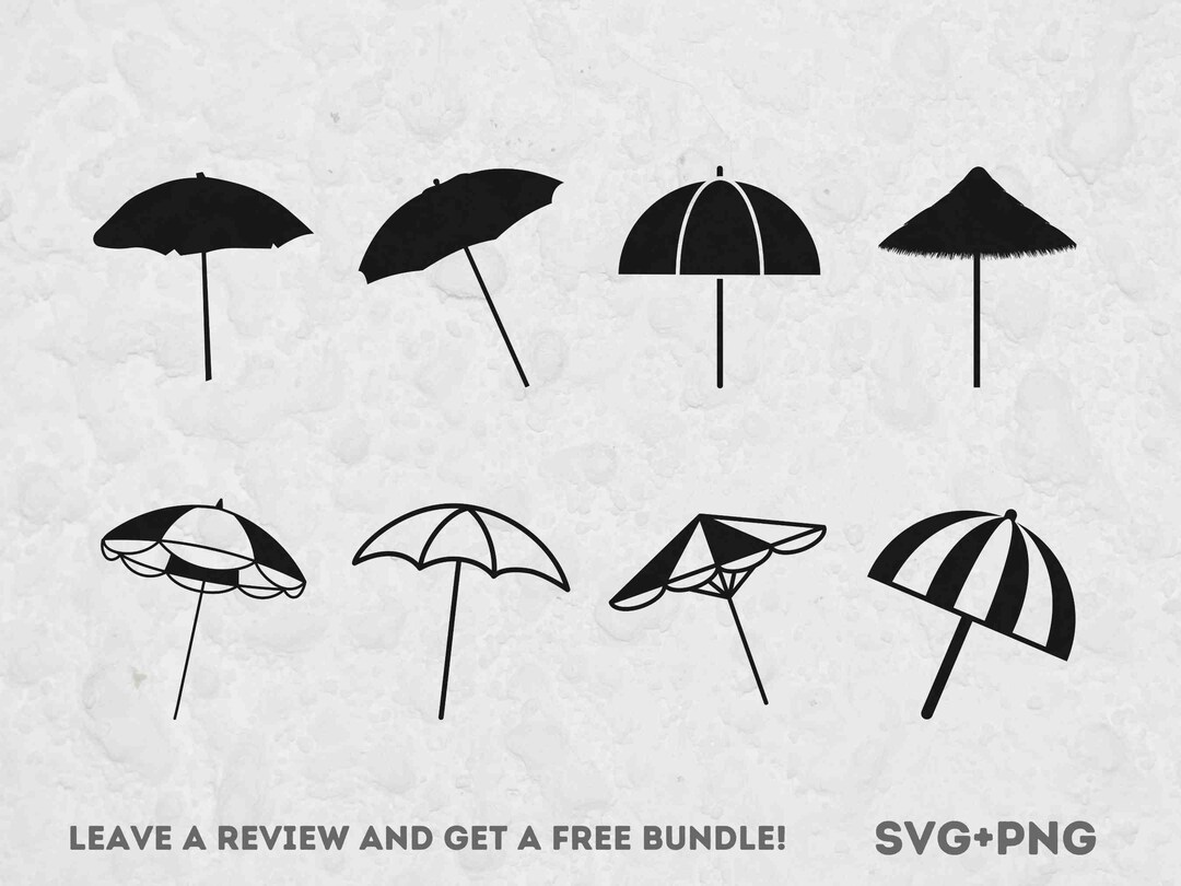 Beach Umbrella Svg, SVG Files for Cricut, Tropical Svg, Beach Umbrella ...