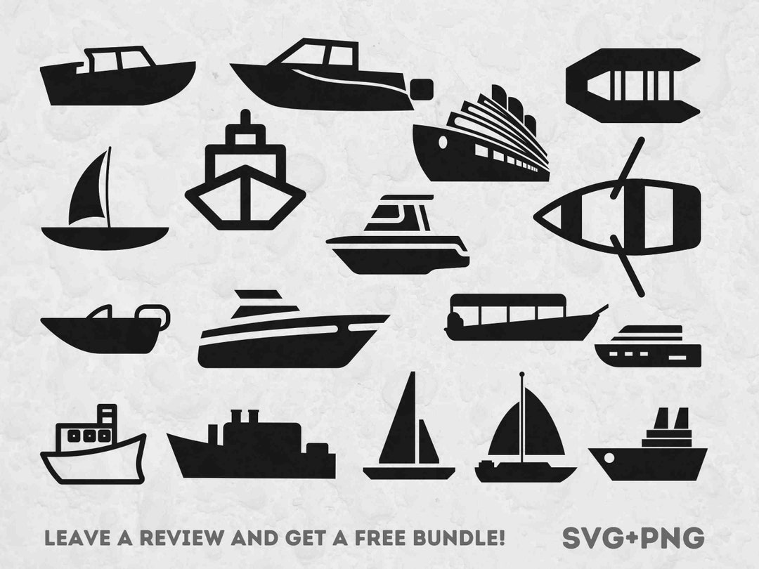 Boat SVG Bundle, Boat Clipart, Svg Files for Cricut, Sea Life Svg ...