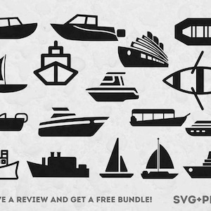 Boat SVG Bundle, Boat Clipart, Svg Files for Cricut, Sea Life Svg ...
