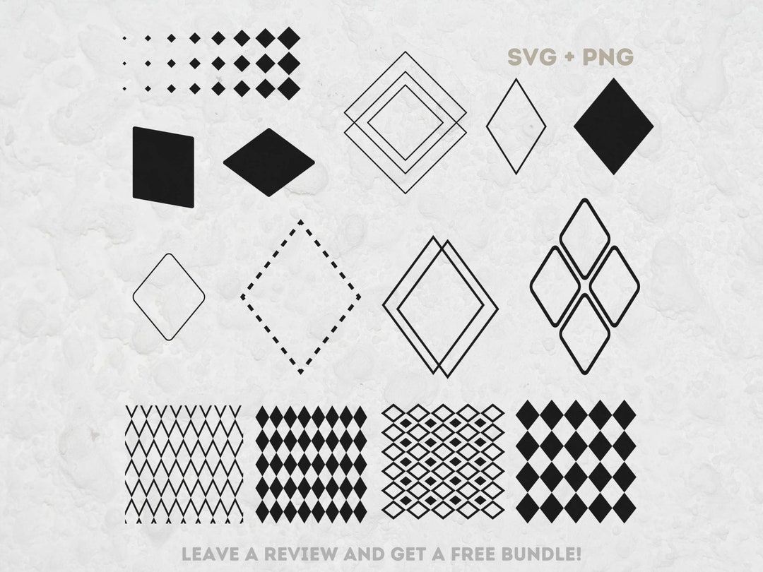 Rhombus Svg, SVG Files for Cricut, Frame Svg, Rhombus Frame Svg ...
