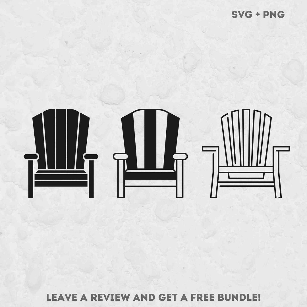 Adirondack Chair Svg Bundle, Camping Chairsvg, SVG Files for Cricut ...