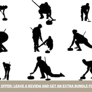 Curling Svg Bundle, Svg Files for Cricut, Curling Cut Files, Curling ...