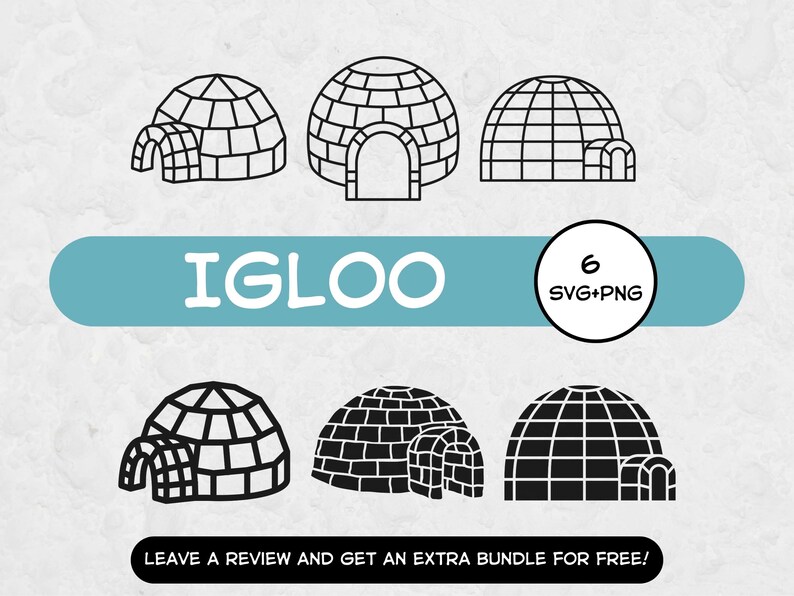 Igloo SVG, SVG Files for Cricut, Snow House Svg, Snow Hut SVG, Inuit Svg, Igloo Cut File, Snow ...