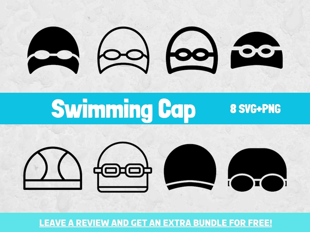 Swimming Cap Svg, SVG Files for Cricut, Swim Svg, Cricut Svg, Cap Svg ...