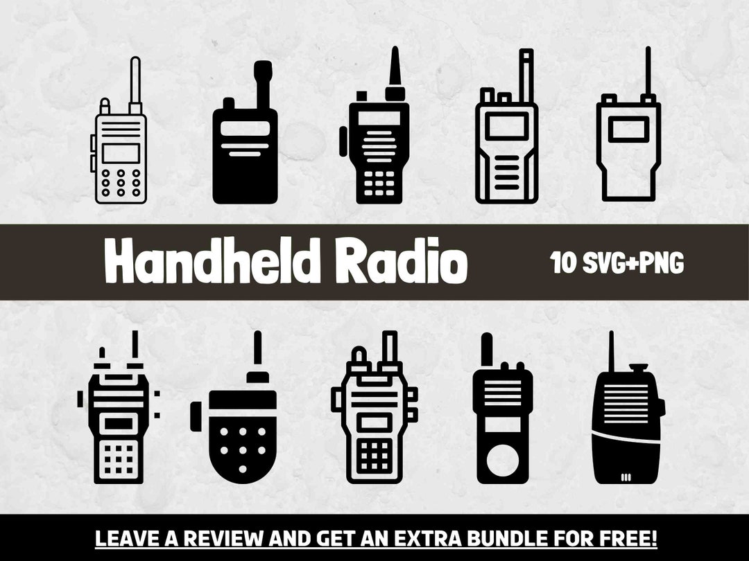 Handheld Radio SVG, Svg Files for Cricut, Walkie Talkie Svg, Hunting ...