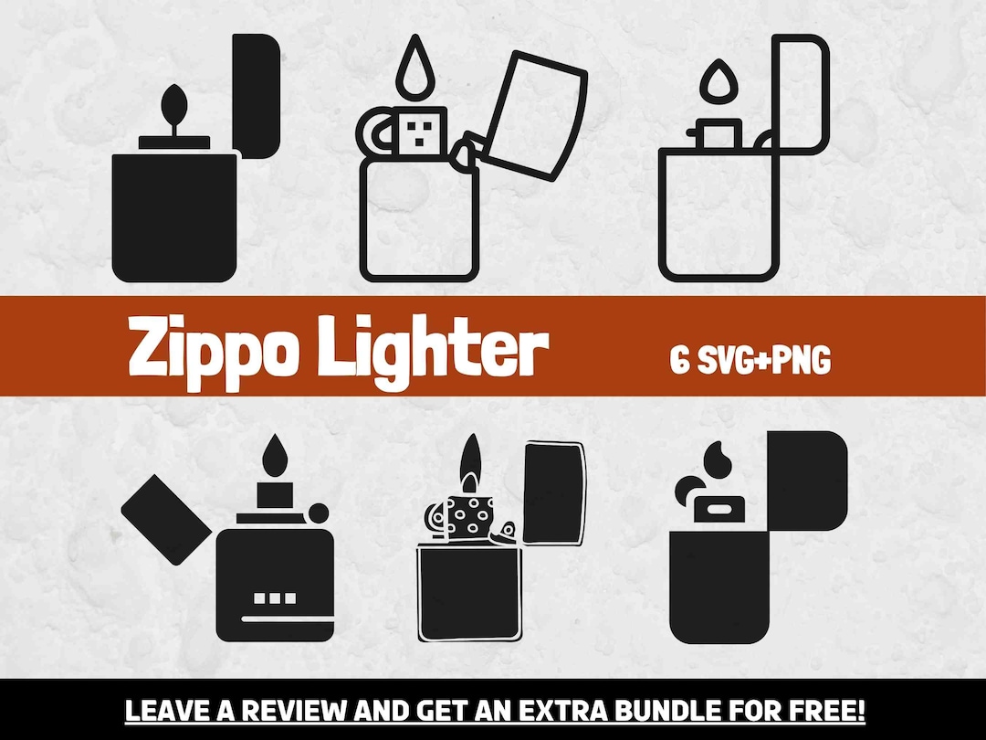 Zippo Lighter SVG, Svg Files for Cricut, Fire Svg, Lighter Cut File ...