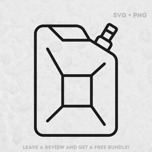 Gas Can Svg, SVG Files for Cricut, Gas Can Cut File, Car SVG, Gas Can ...