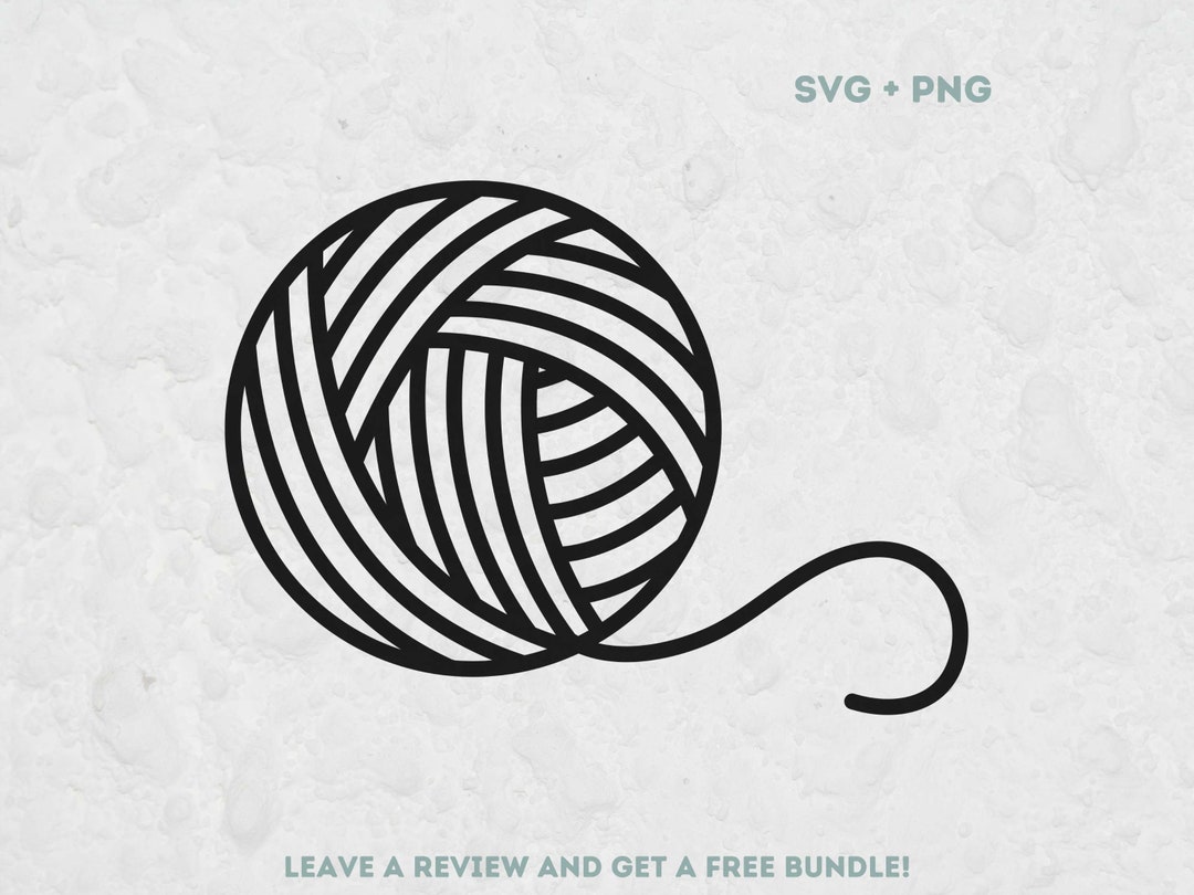 Yarn Ball Svg, SVG Files for Cricut, Yarn Svg, Ball Outline Svg Png ...