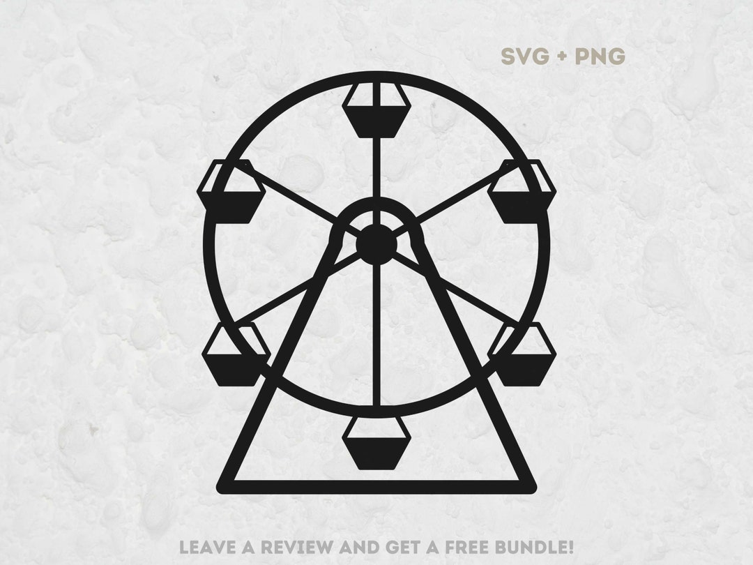 Ferris Wheel Svg, SVG Files for Cricut, Adventure SVG, Theme Park SVG ...