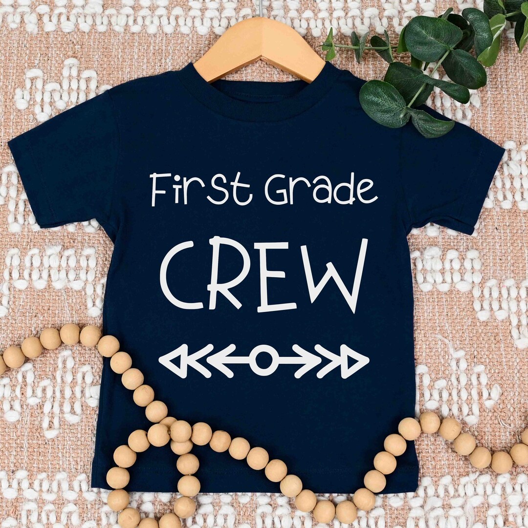 First Grade Crew Svg, SVG Files for Cricut, Hello School SVG, First Day ...