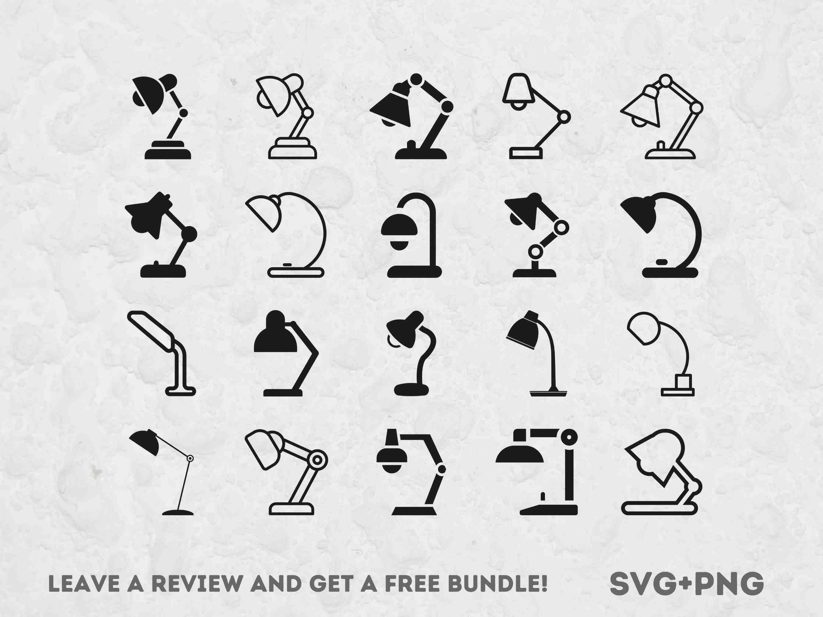 Desk Lamp SVG Bundle Light Svg Light Shapes Svg Files for - Etsy