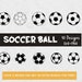 Soccer Ball Svg, SVG Files for Cricut, Soccer Ball Clipart Image ...