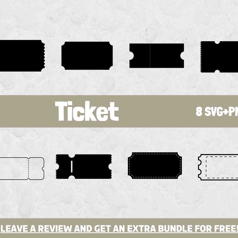 Ticket Shape - Etsy