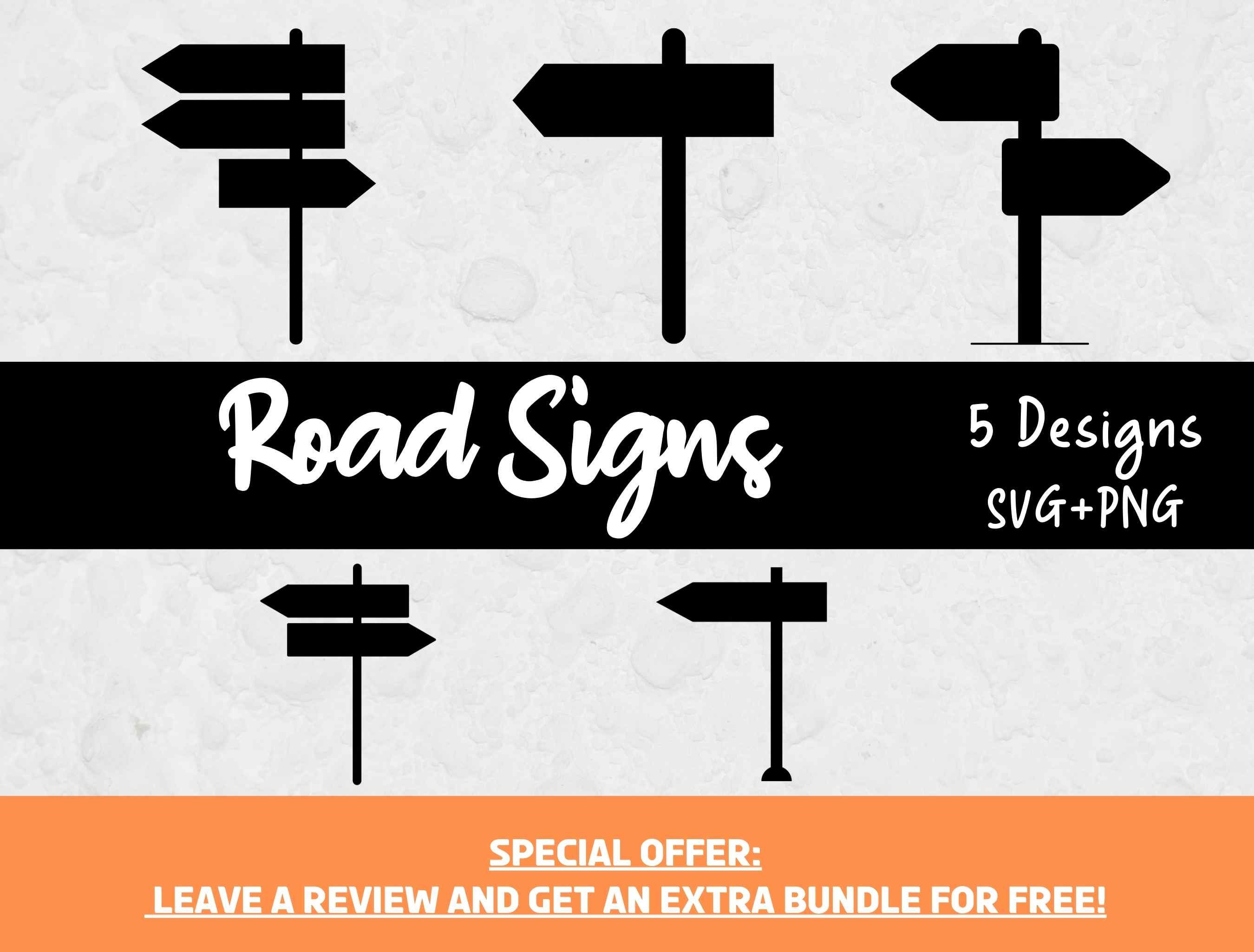 Road Sign Svg Road Sign Cut Files Road Svg Road Sign - Etsy UK