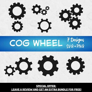 Cog Wheel Svg Bundle, Mechanic Svg, Construction Svg, Svg Files for ...