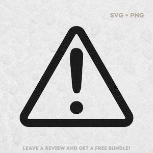 Caution SVG, Svg Files for Cricut, Sign Clipart, Generic Caution Sign ...