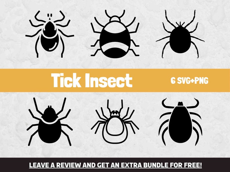 Tick Svg Svg Files for Cricut Insect Svg Tick Insect - Etsy