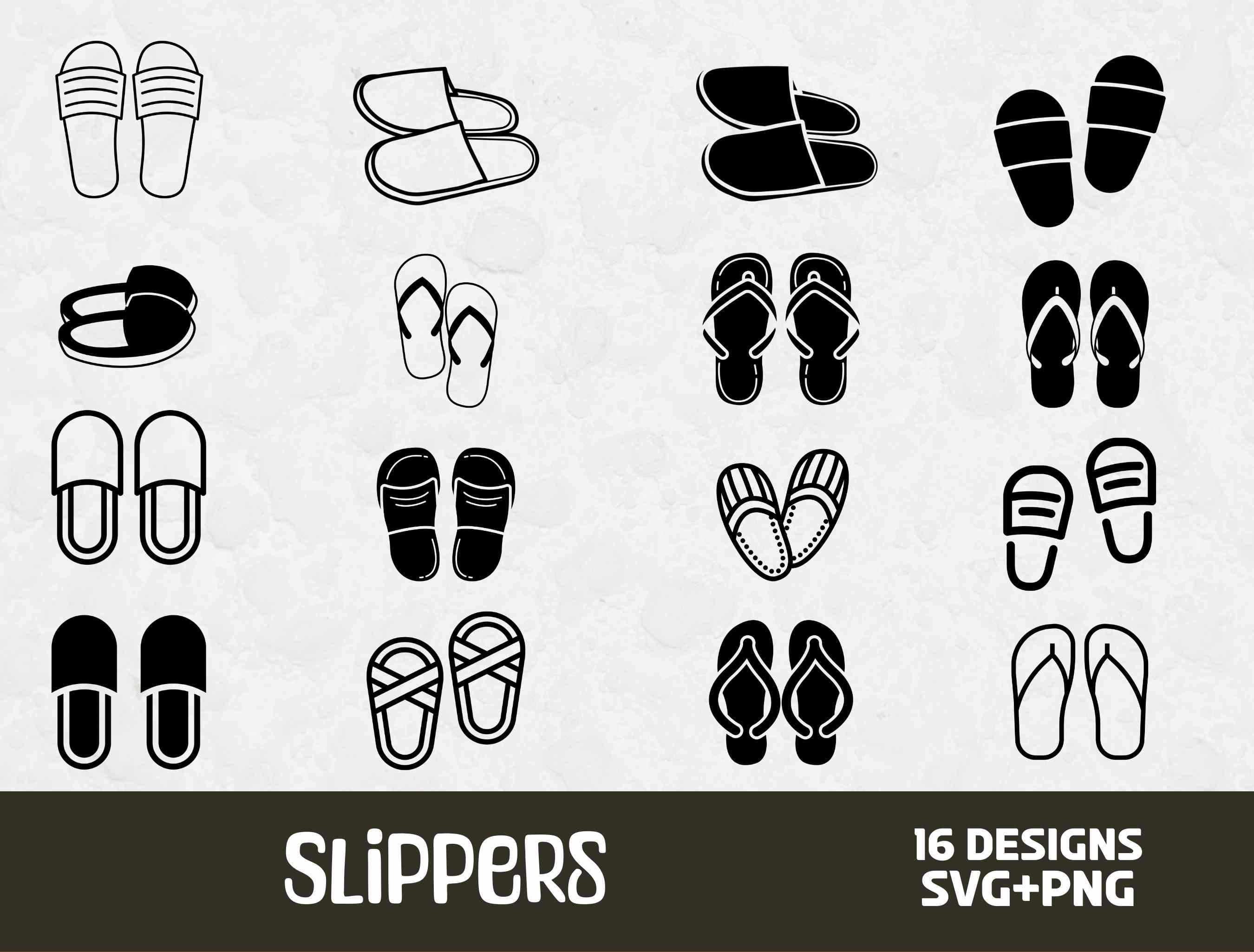 Slippers Svg Bundle Svg Files for Cricut Shoe Clipart - Etsy Australia
