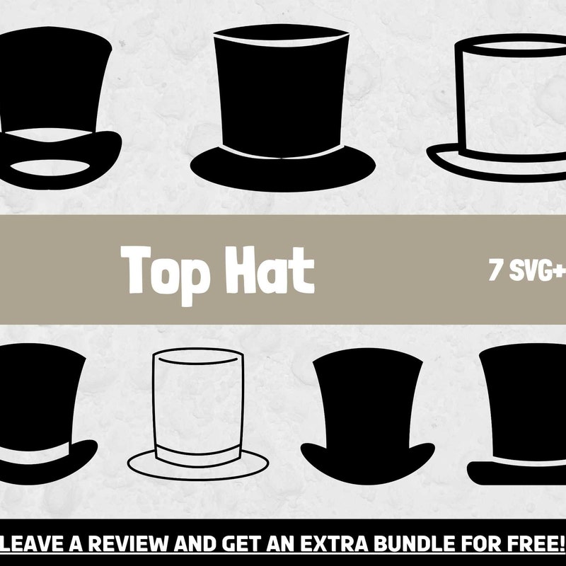 Top Hat Svg - Etsy