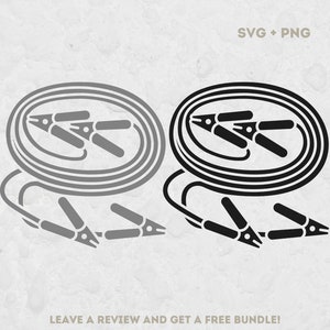Jumper Cables SVG, Svg Files for Cricut, Car Svg, Car Clipart, Car Cut ...