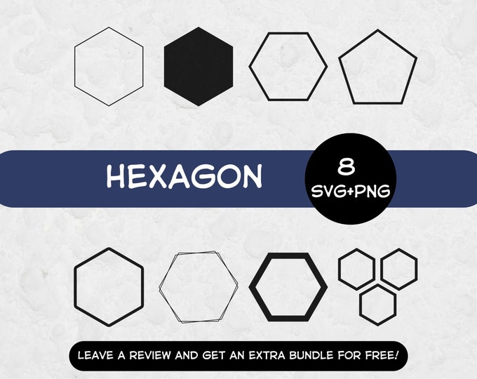 Hexagon Svg, SVG Files for Cricut, Frame Svg, Hexagon Frame Svg, Hexagon Clipart, Shape SVG ...