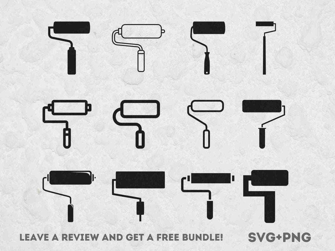 Paint Roller Svg,svg Files for Cricut, Paint Svg, Painter Clipart ...
