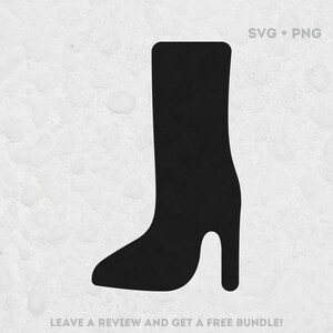 Female Tall Boot SVG, Svg File for Cricut, Boot Cut File, Female SVG ...