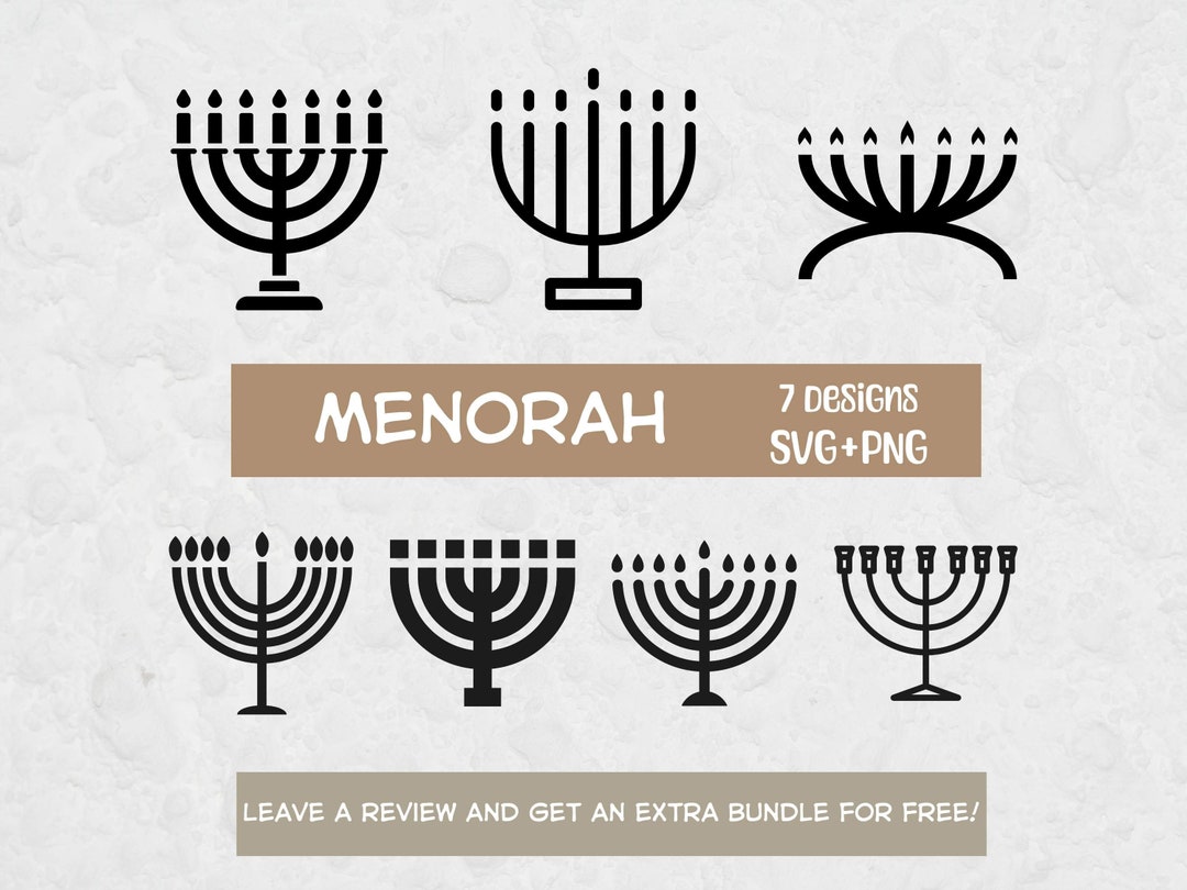 Menorah SVG Cut File, SVG Files for Cricut, Menorah Png, Menorah ...