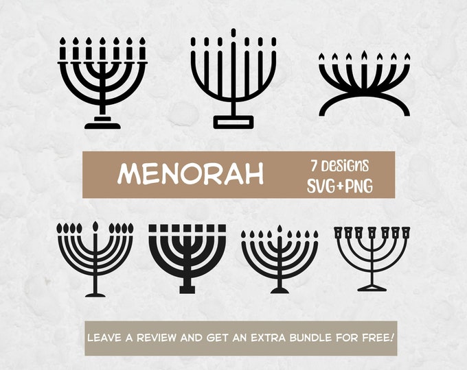 Menorah SVG Cut File, SVG Files for Cricut, Menorah Png, Menorah ...