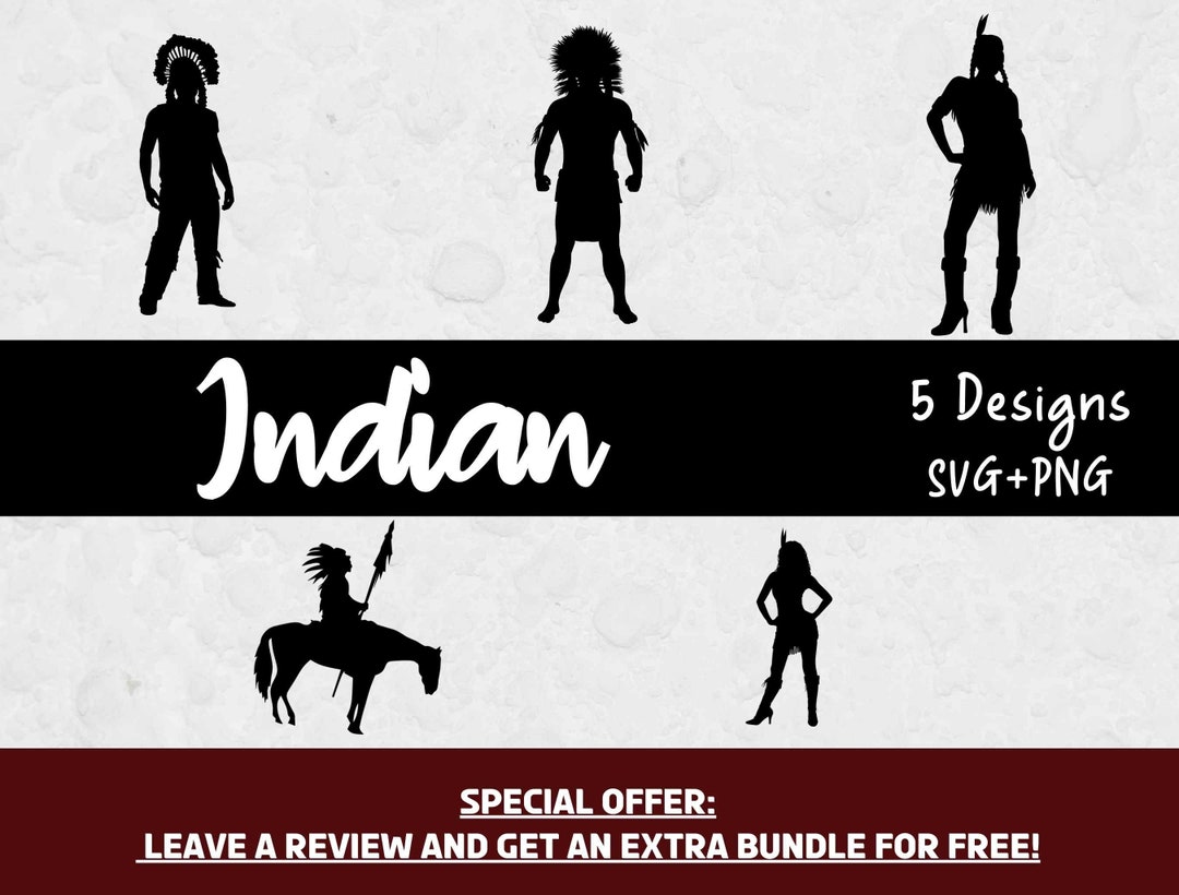 Indian SVG, SVG Files for Cricut, Native Indian Svg, Indian Clipart ...