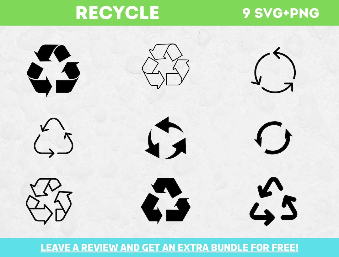 Recycle Svg Cut File, Svg Files for Cricut, Recycle PNG, Recycle ...