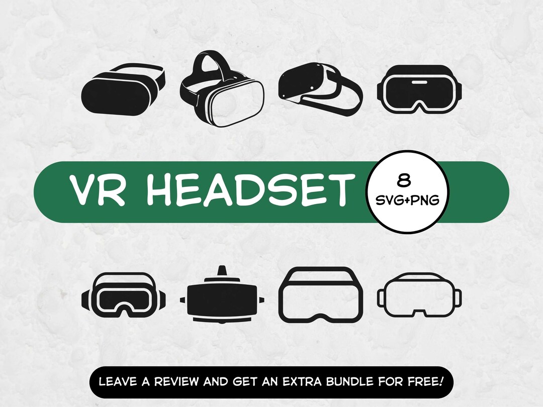 VR Headset SVG Bundle, Svg Files for Cricut, Headset Cut File, Virtual ...