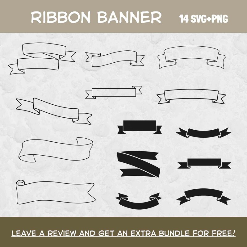 Ribbon Banner Svg - Etsy