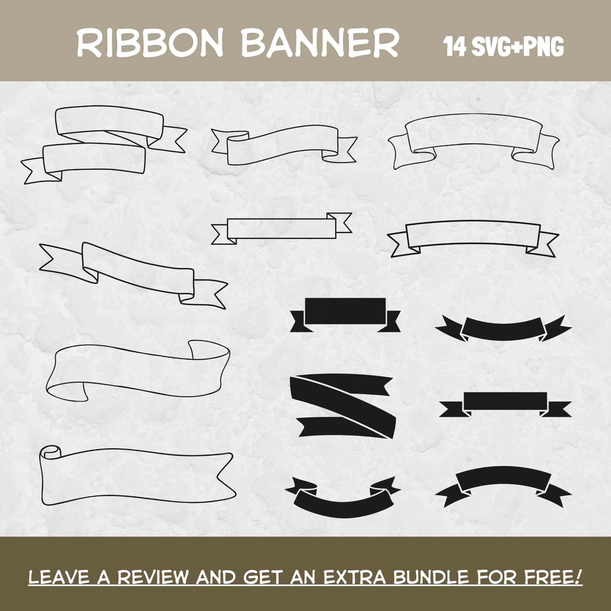 Ribbon Banner Svg Bundle, Svg Files for Cricut, Banner SVG, Cut Files ...