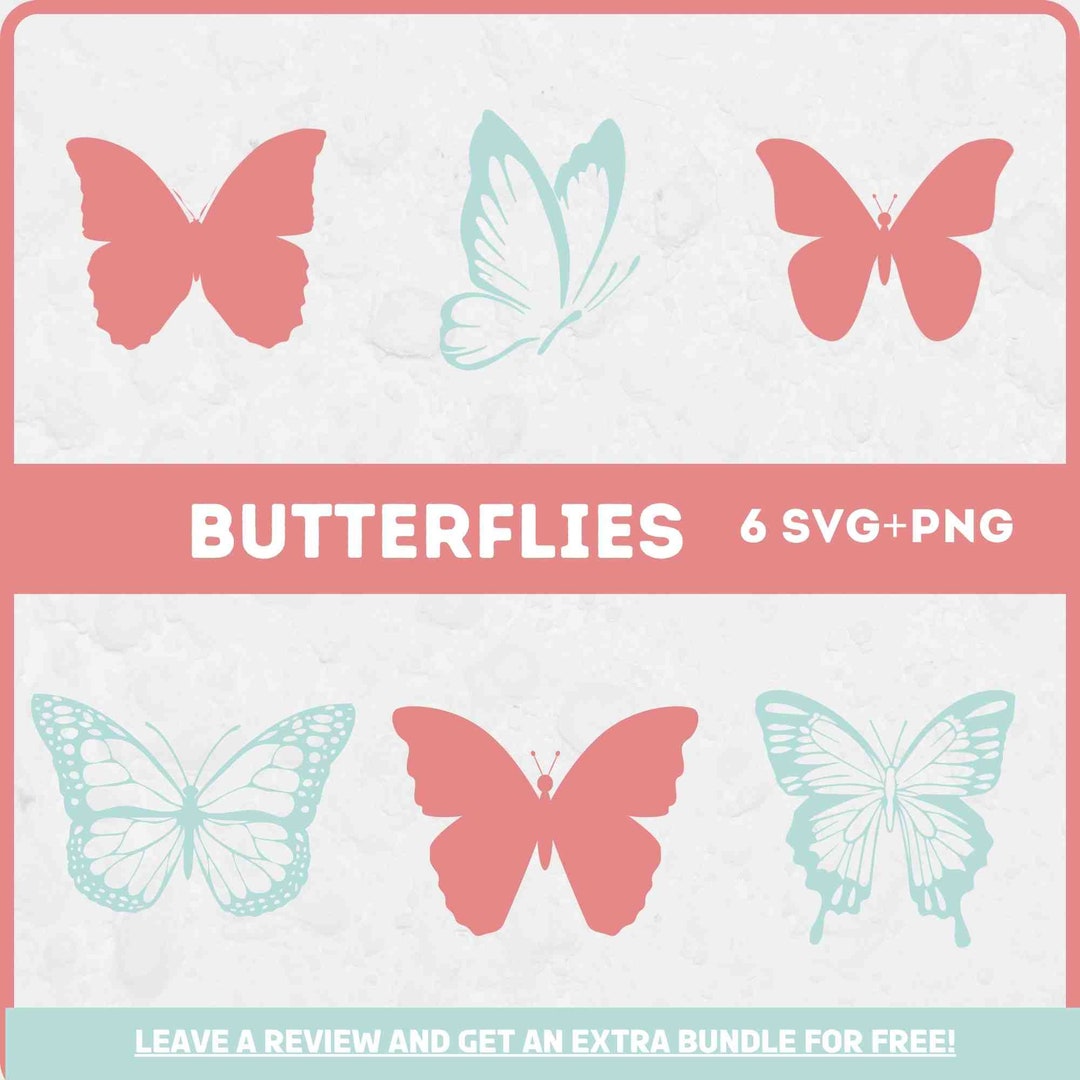 Butterfly SVG Cut Files for Cricut, Butterflies SVG, Butterfly PNG ...
