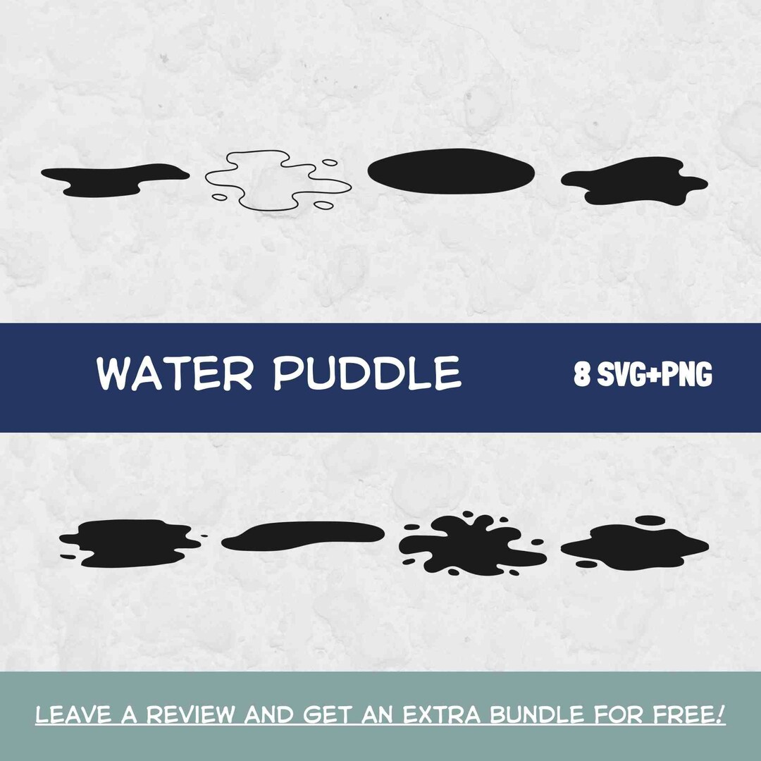 Water Puddle SVG Bundle Water SVG Svg Files for Cricut - Etsy